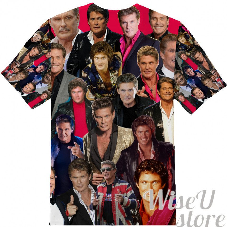 DAVID HASSELHOFF T-SHIRT Photo Collage shirt 3D